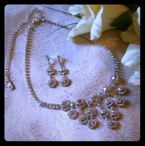 Christina Collection | Jewelry | Vintage Clear Crystal Rhinestone ...